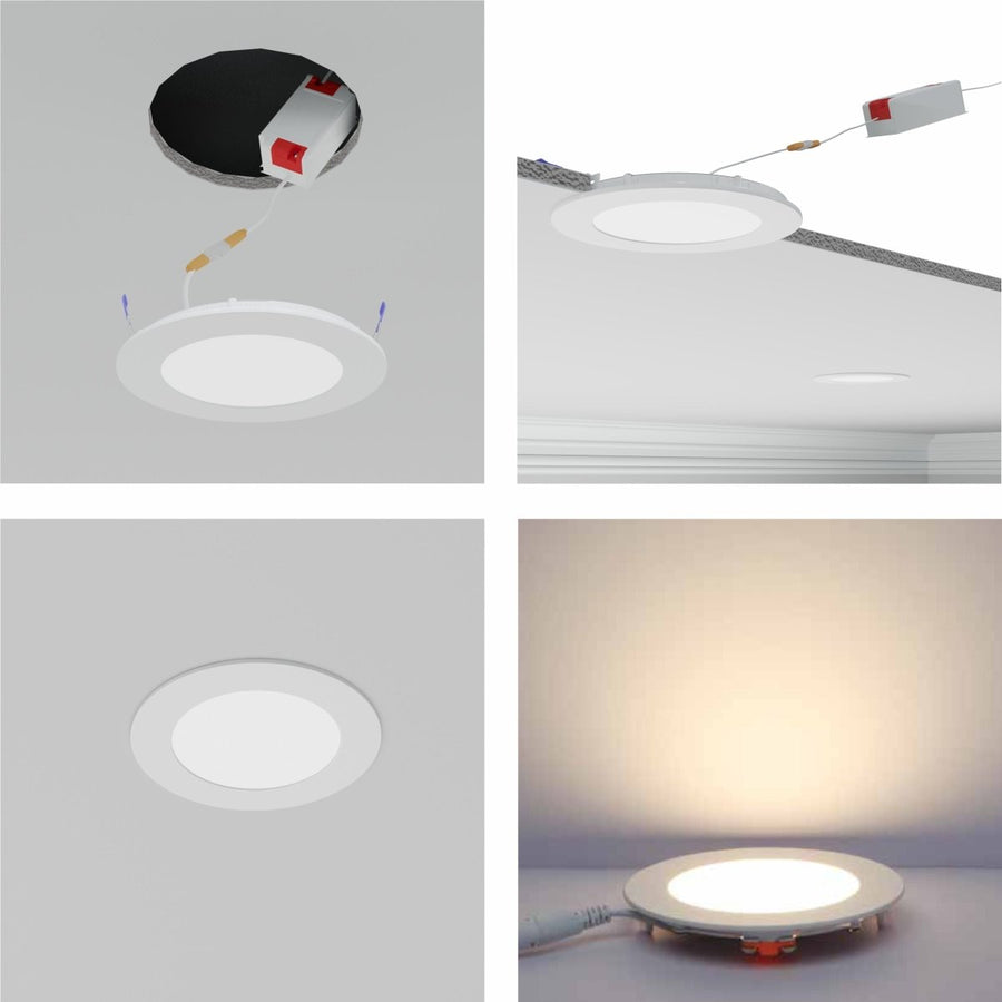 Downlight LED Round Slim Panel Light 18W D220mm | TEKLED