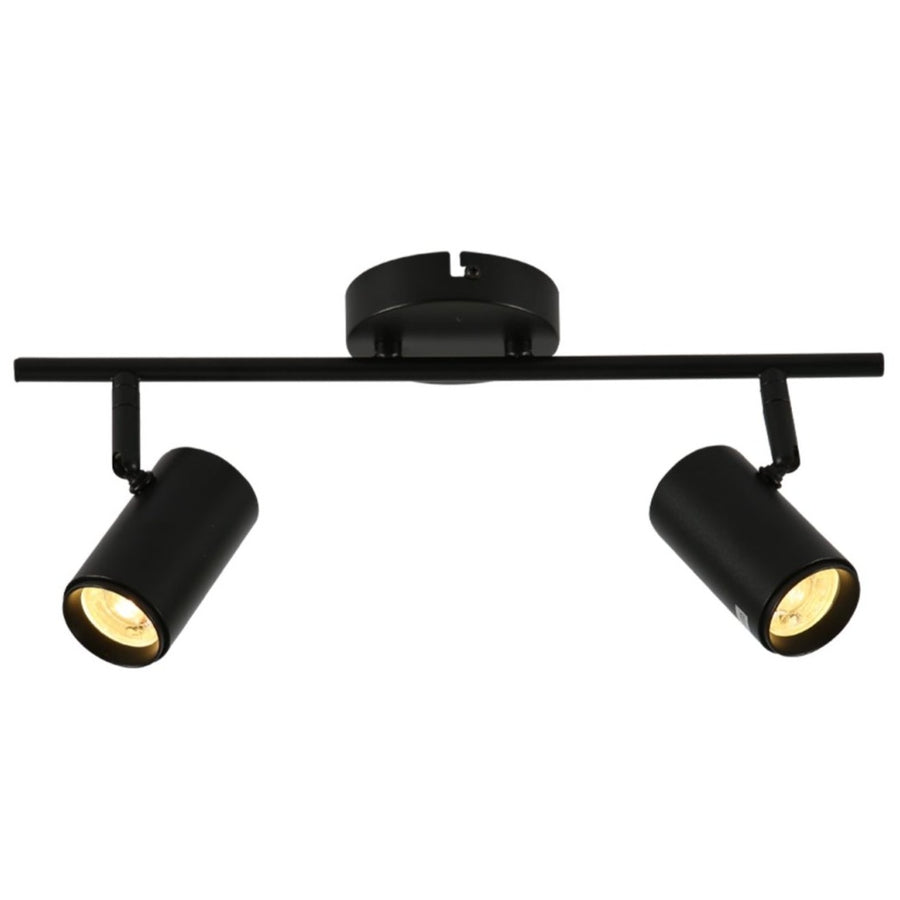 Virmo Rotatable Cylinder Rod GU10 Spotlight 1 2 3 4 Lamp Black Side ...