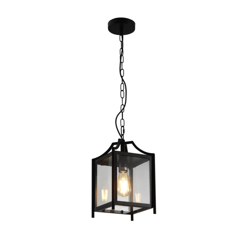 Cube Retro Traditional Lantern Pendant Ceiling Light with E27 | TEKLED
