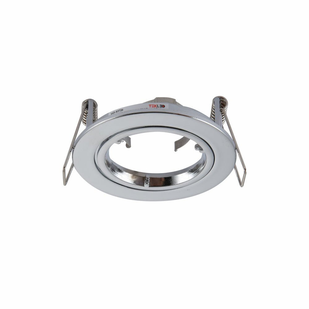 Fixed Diecast Aluminium Downlight Satin Nickel Chrome White IP20 with ...