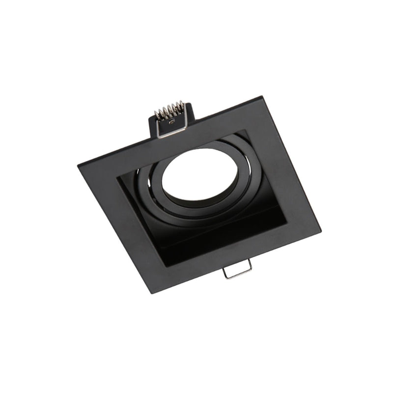 Grille Recessed Tilt Downlight GU10 White or Black | TEKLED