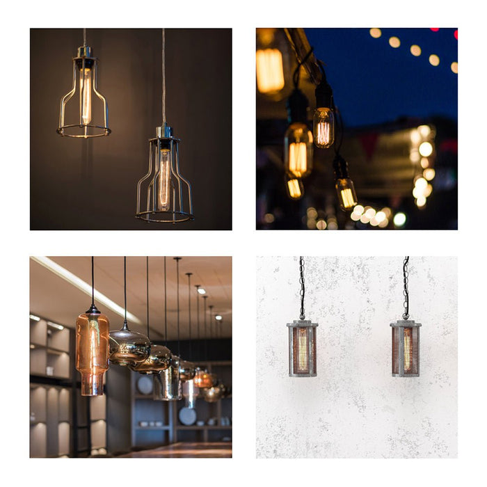 LED Filament T45 T30 Tubular Bulb E27 Edison Screw 4W 115mm 150mm 185mm ...